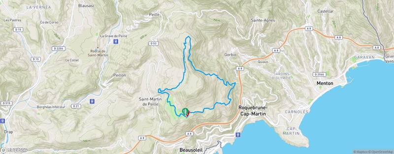 Randonnée à Beausoleil - Tour du Mont Agel
