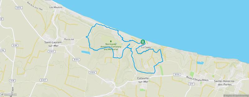 Randonnée à Colleville-sur-Mer - Promenade sur les traces du Débarquement