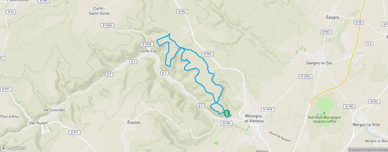 Randonnée à Messigny-et-Vantoux - Panoramas sur le val Suzon