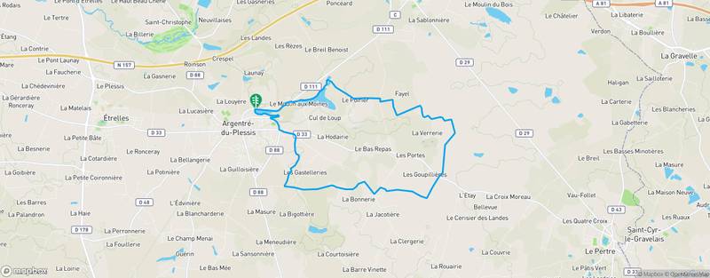 Randonnée à Argentré-du-Plessis - Circuit d'Argentré par la forêt du Pertre