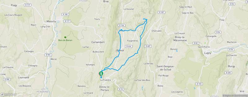 Randonnée à Donzy-le-Pertuis - Décollages autour de Notre Dame des Roches