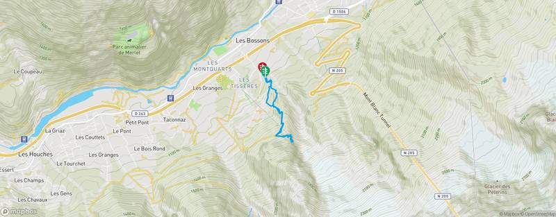 Randonnée à Les Bossons - Panorama exceptionnel sur le glacier des Bossons